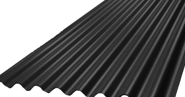 CHAPA ACANALADA NEGRA en Capri Materiales