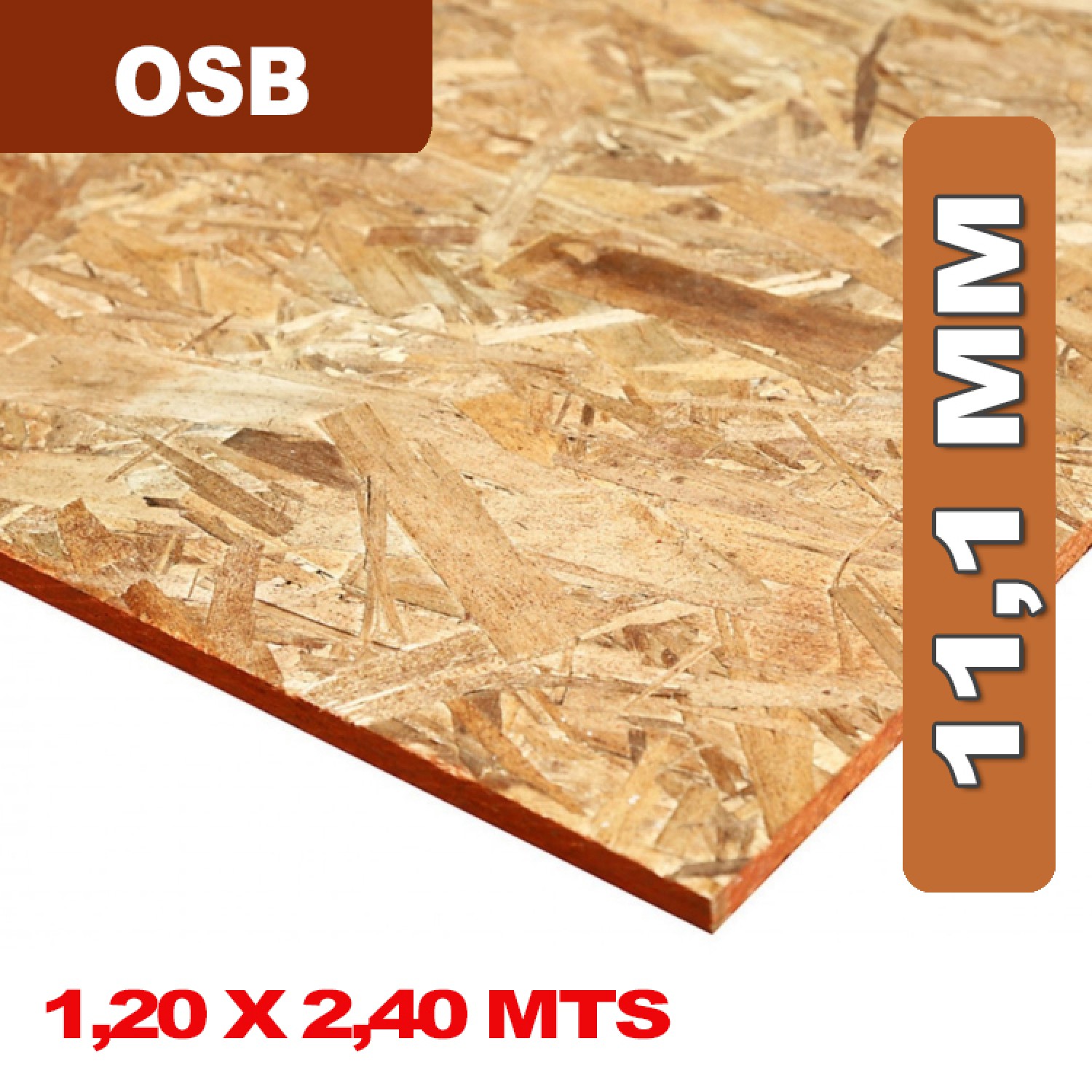 PLACA OSB DE 11,1 MM 1.22x2.44 MTS en Capri Materiales