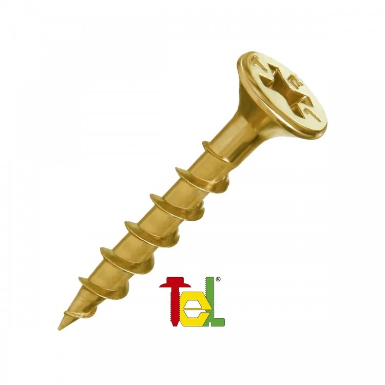 TORNILLO AUTOPERFORANTE TEL FIX DORADO 10 X 3 En Capri Materiales